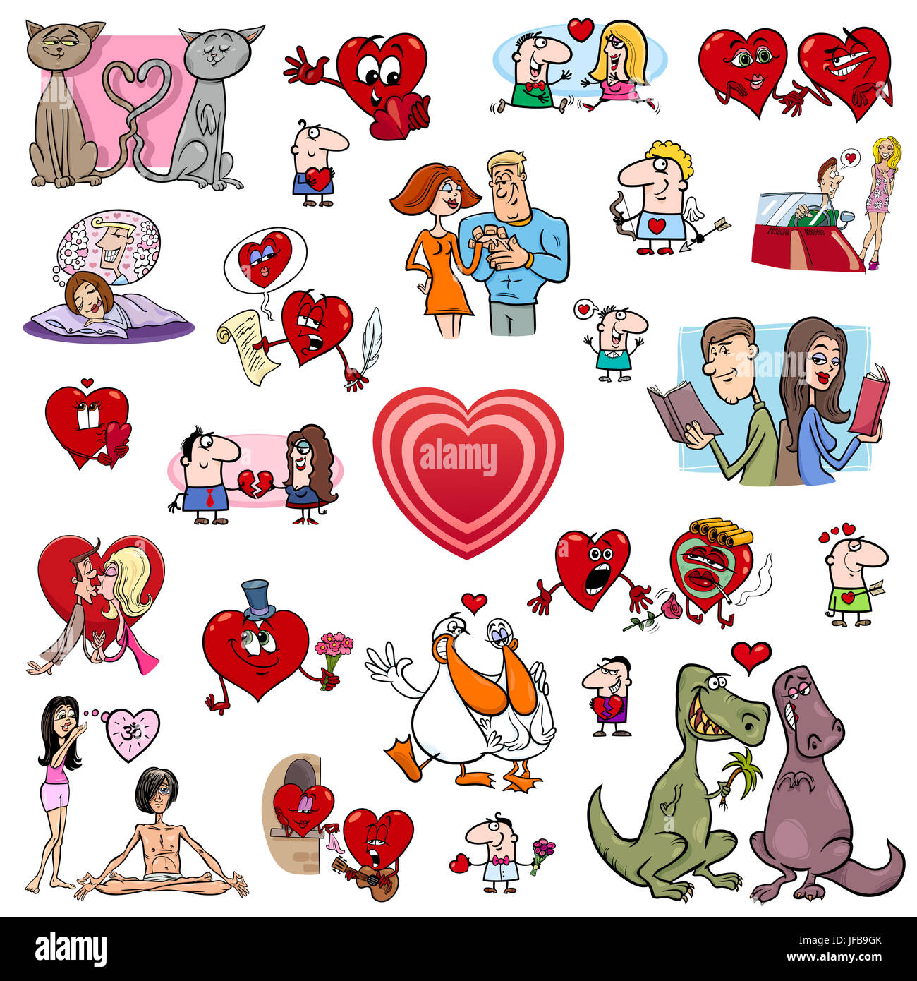 Relationship cartoons hi-res stock photography and images - Alamy