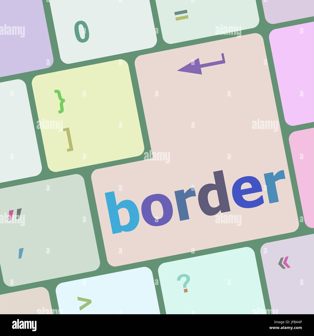 Border word hi-res stock photography and images - Alamy