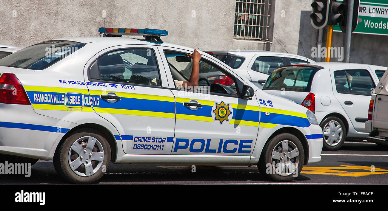 Police in Cape Town Stock Photo - Alamy