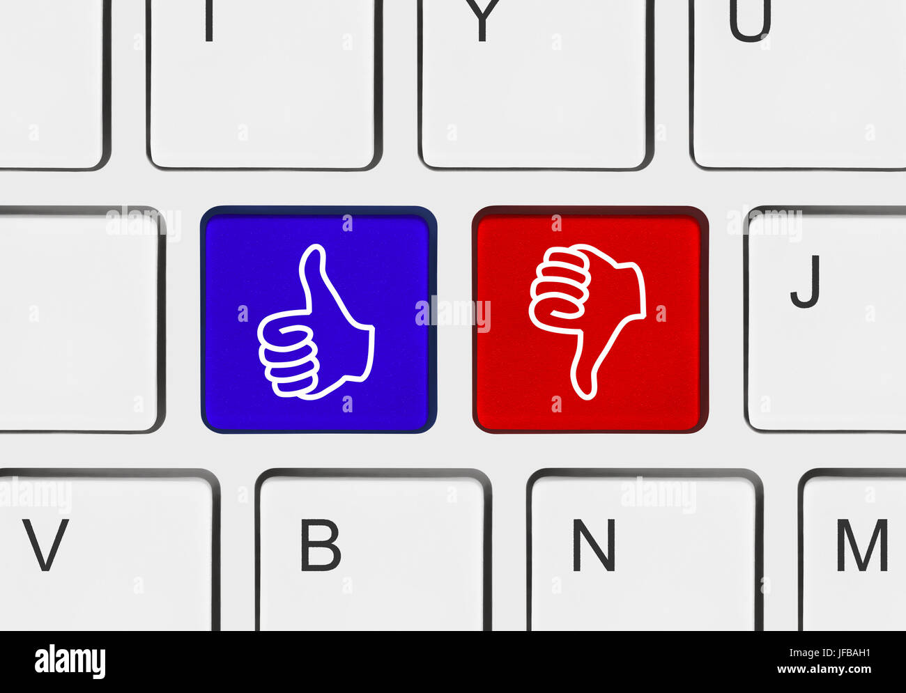 Computer keyboard with two gesturing hands Stock Photo - Alamy