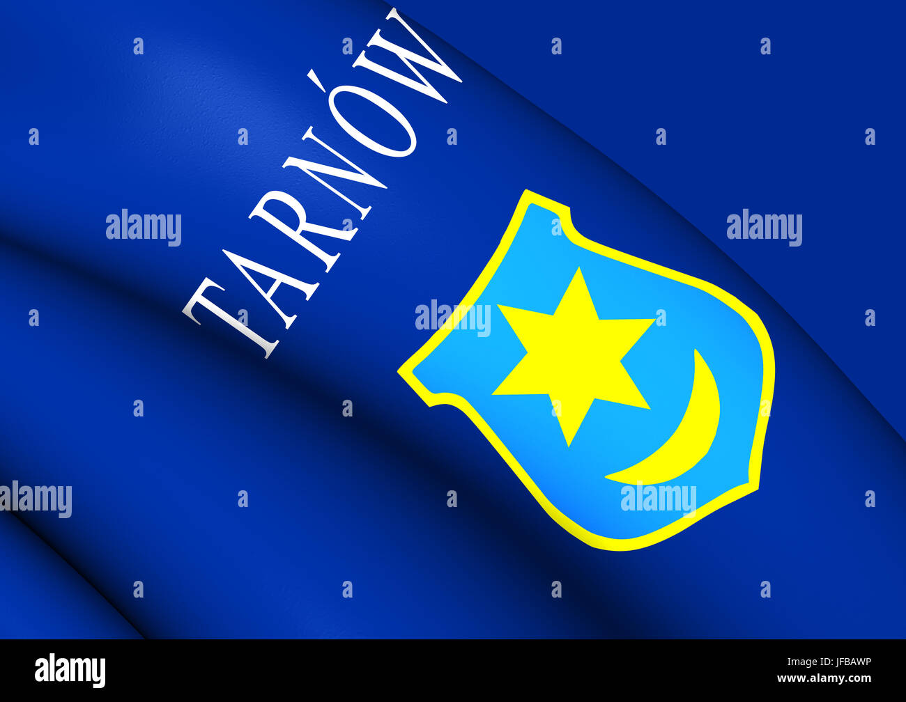 Flag of Tarnow, Poland Stock Photo - Alamy