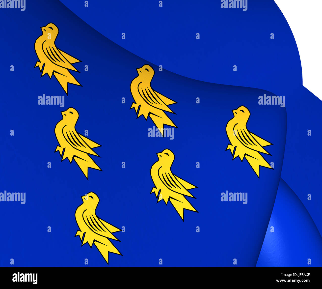 Flag of Sussex Stock Photo - Alamy