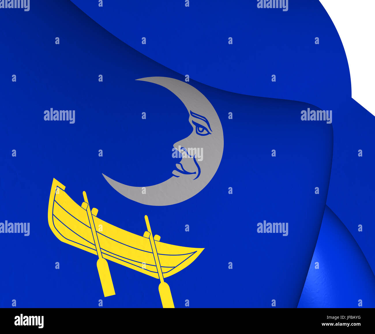 Flag of Trosa Municipality, Sweden Stock Photo - Alamy