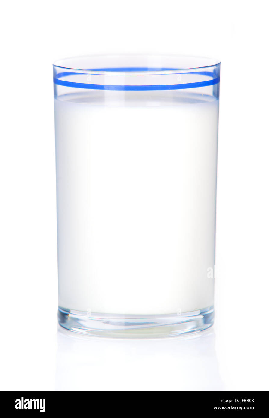 Glass of milk isolated Stock Photo - Alamy