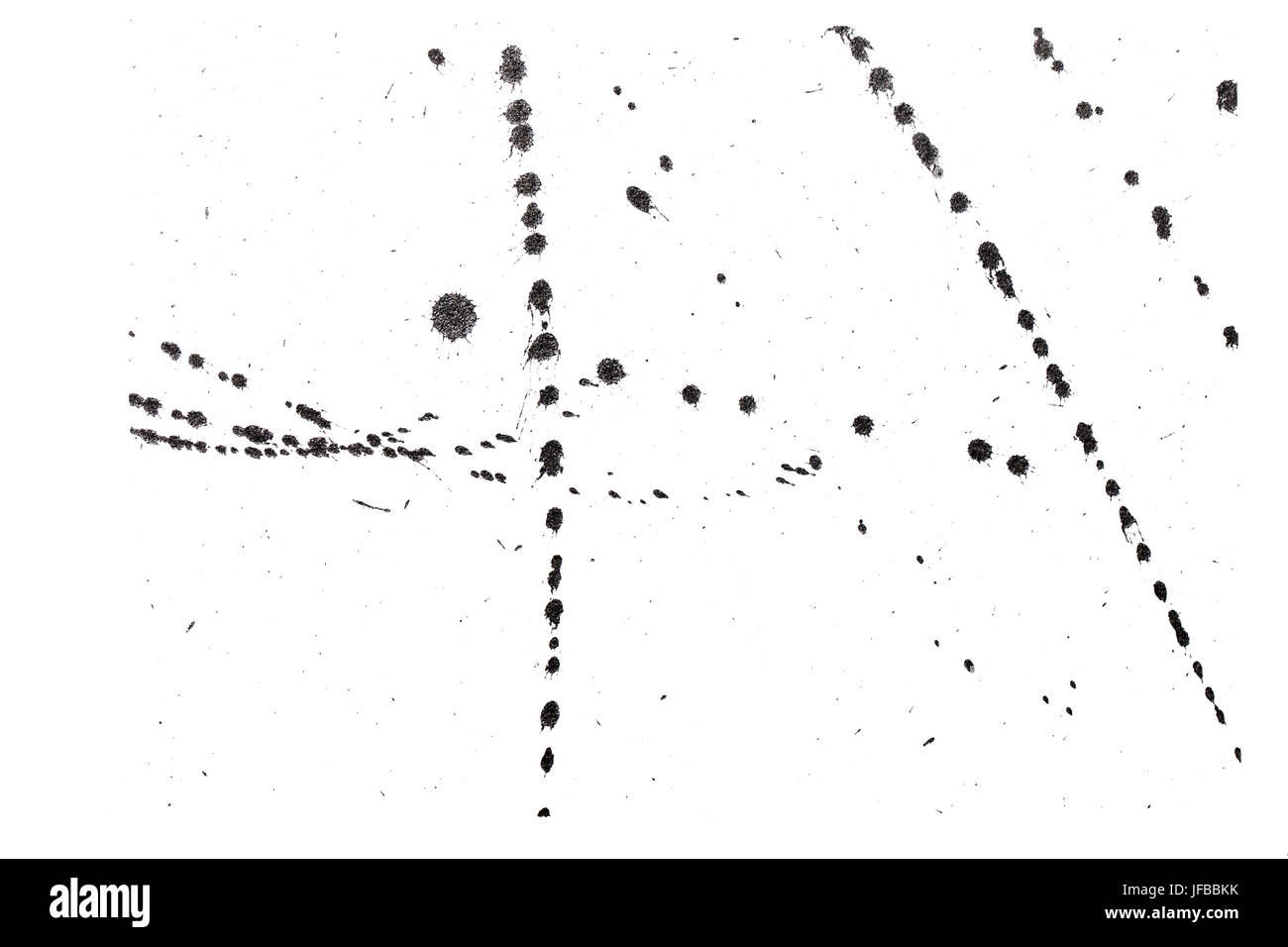 Abstract black ink splash. Ink blots. Design elements. Water-soluble ...