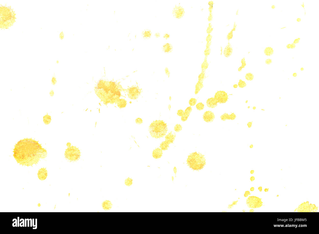 Abstract yellow ink splash. Ink blots. Elements of design. The water ...