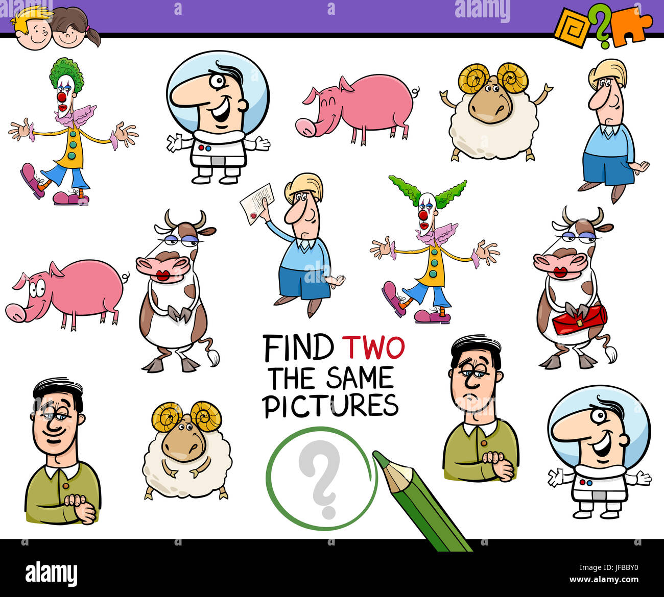 educational task for kids Stock Photo - Alamy