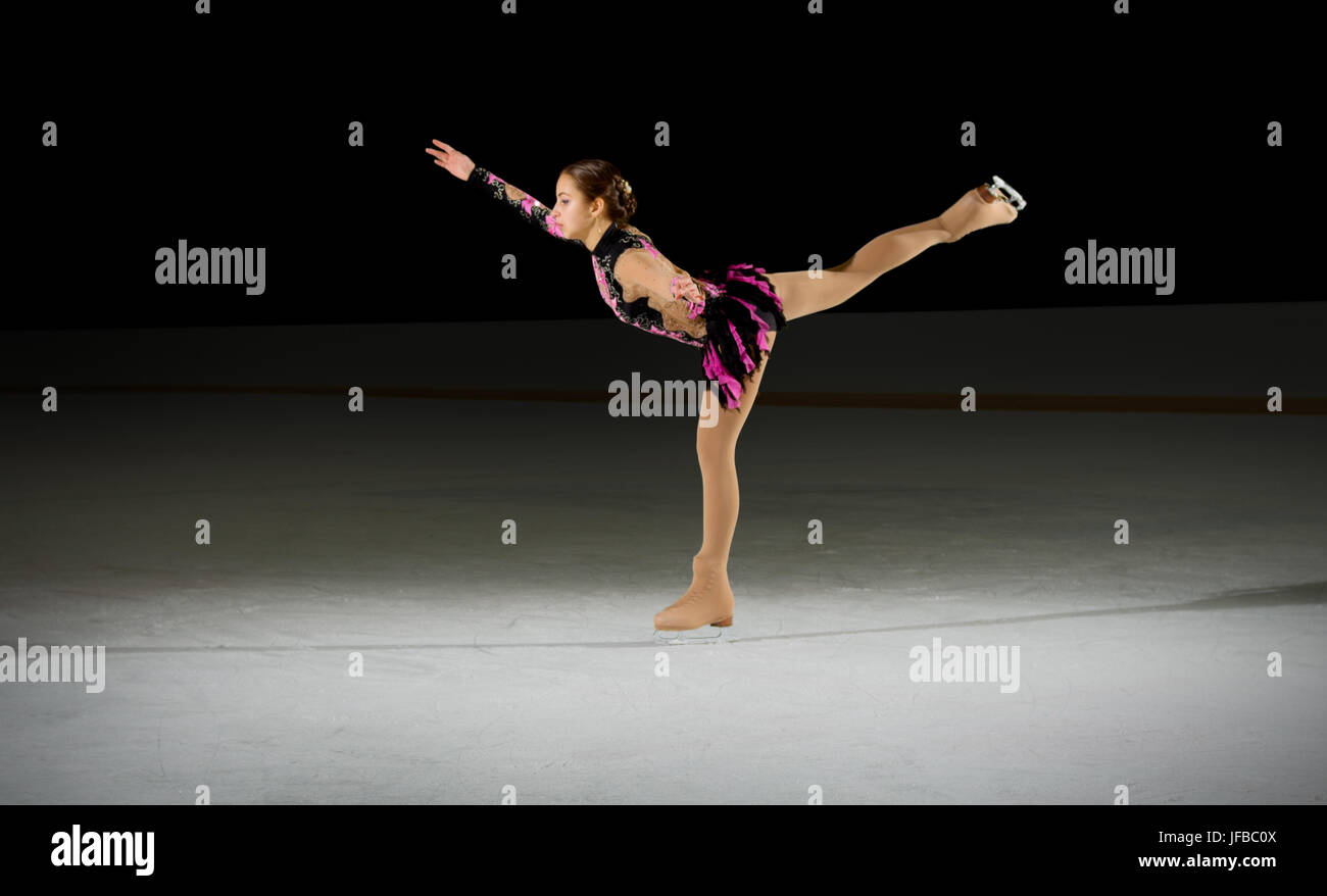Girl ice skater hi-res stock photography and images - Alamy