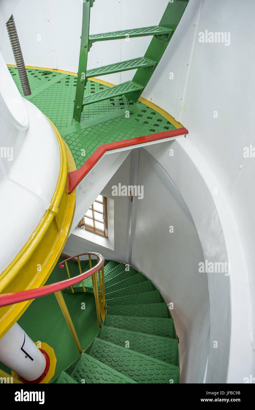 Circular Stairs of a Lighthouse Stock Photo - Alamy
