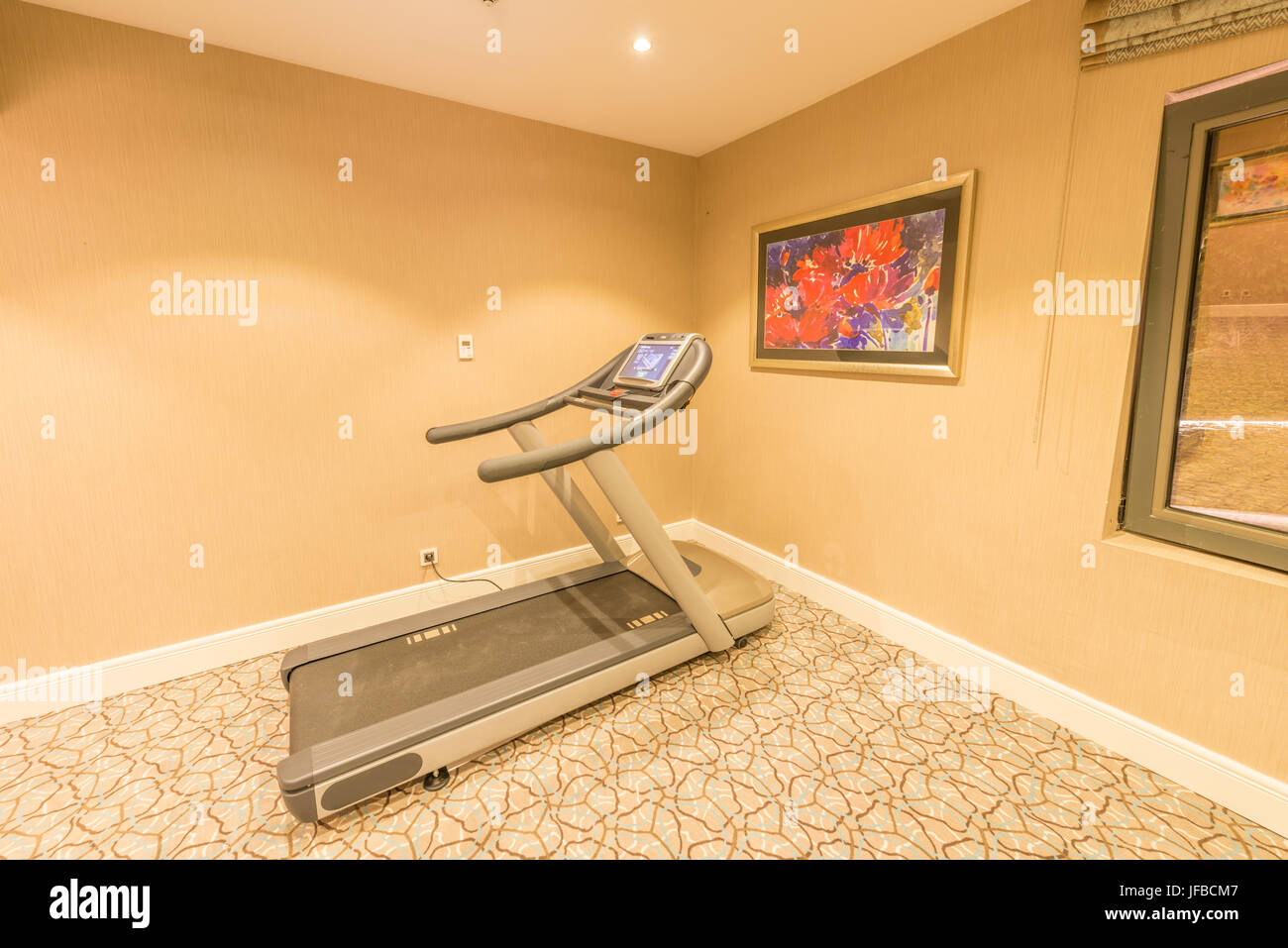 Running treadmill at the house Stock Photo - Alamy