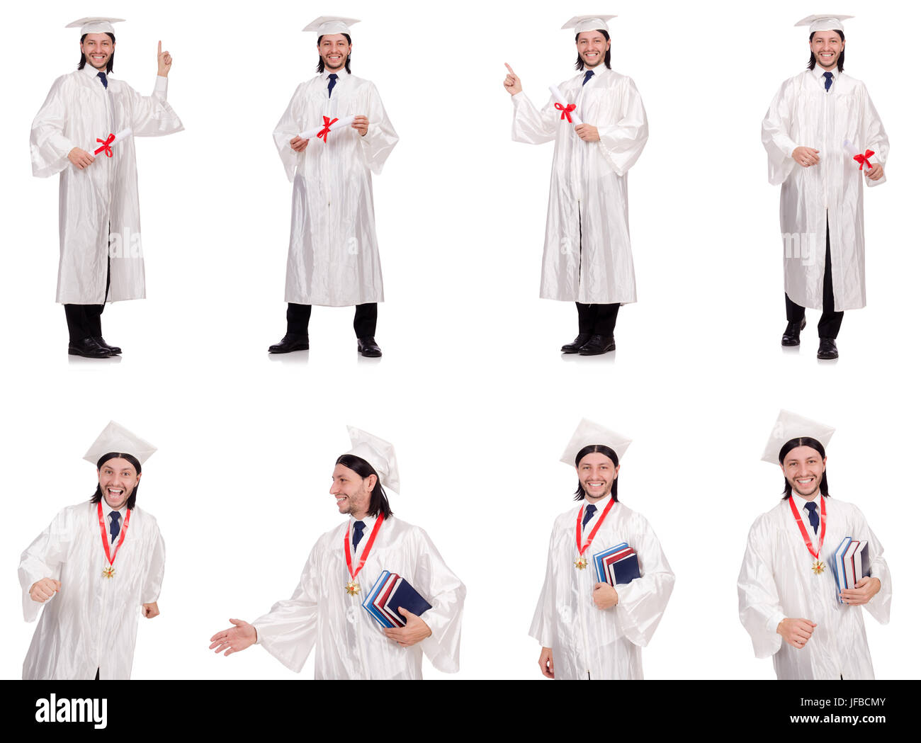 Young man ready for university graduation Stock Photo - Alamy