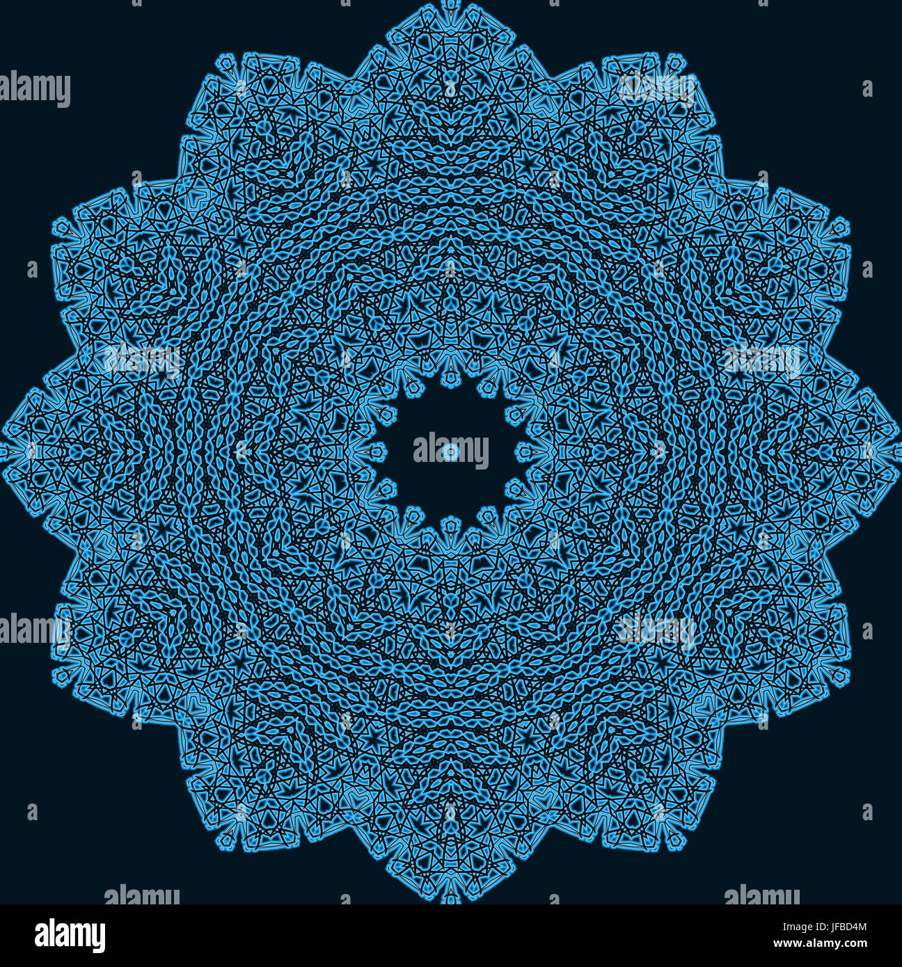 Abstract blue shape on black background Stock Photo - Alamy