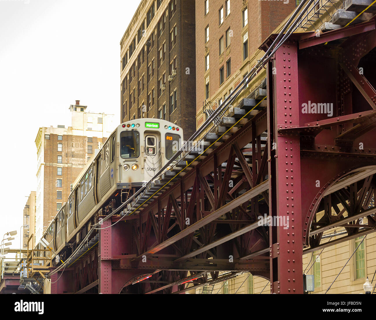 Chicago elevated railway hi-res stock photography and images - Alamy