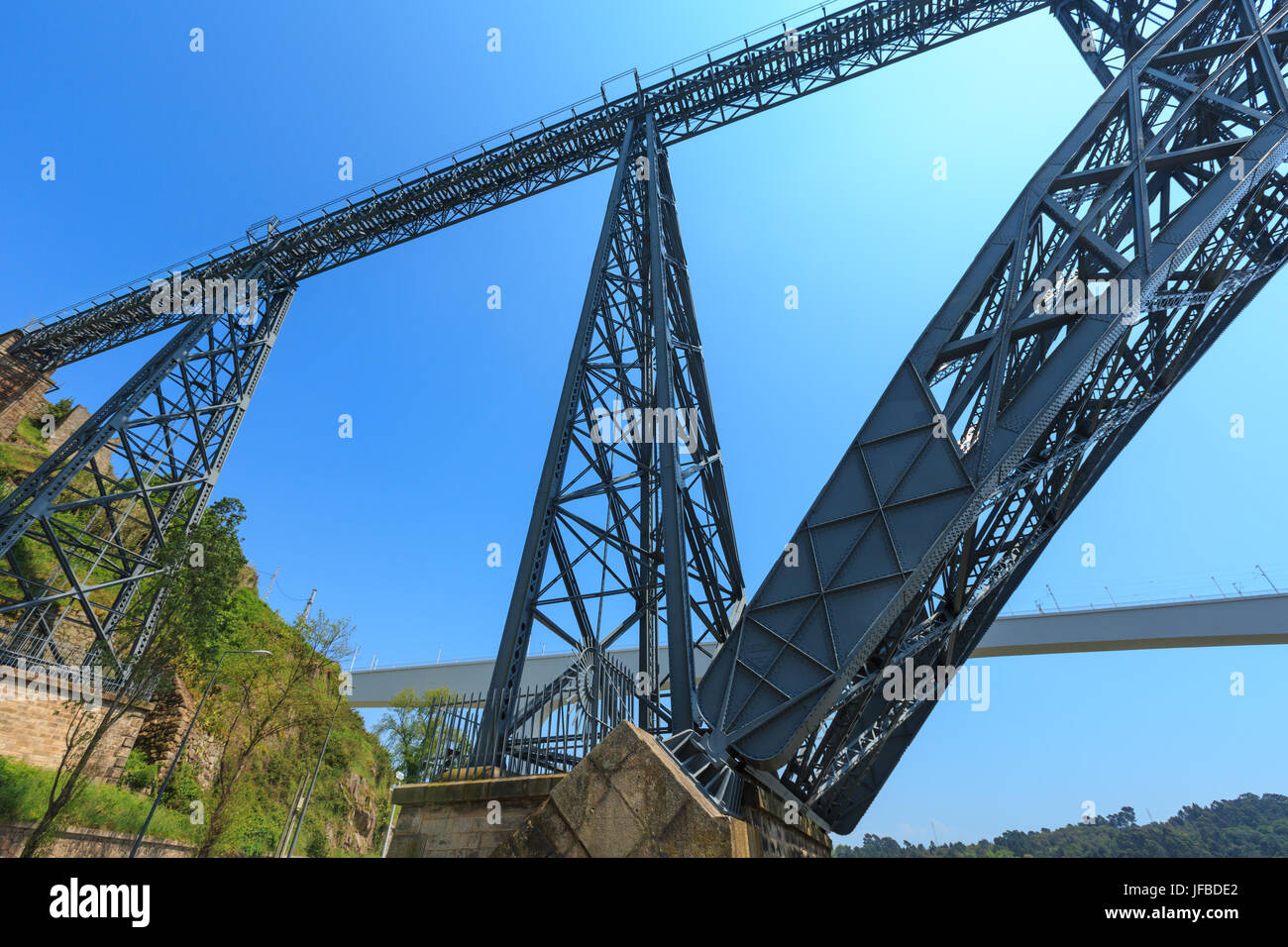 Bridge dona maria pia in porto hi-res stock photography and images - Alamy