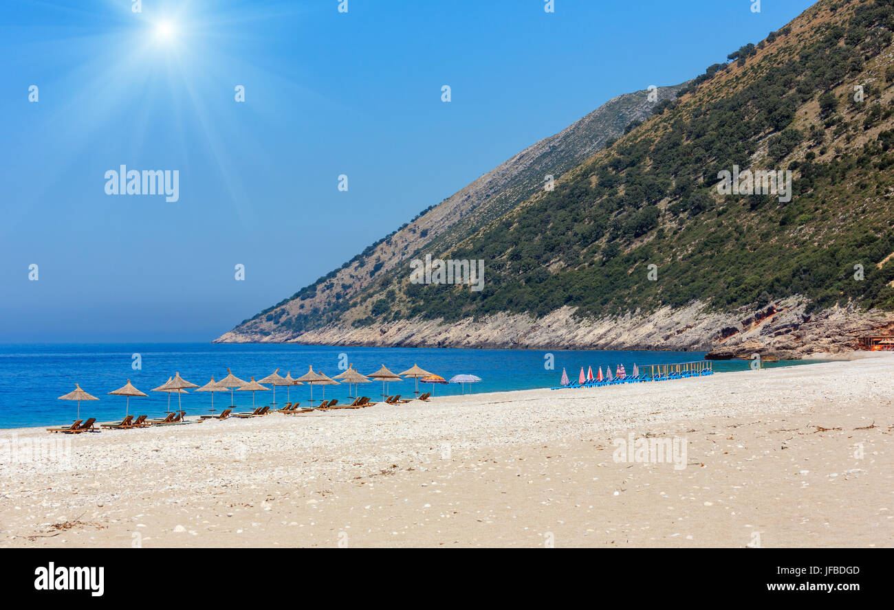 Summer sunshiny beach Stock Photo - Alamy
