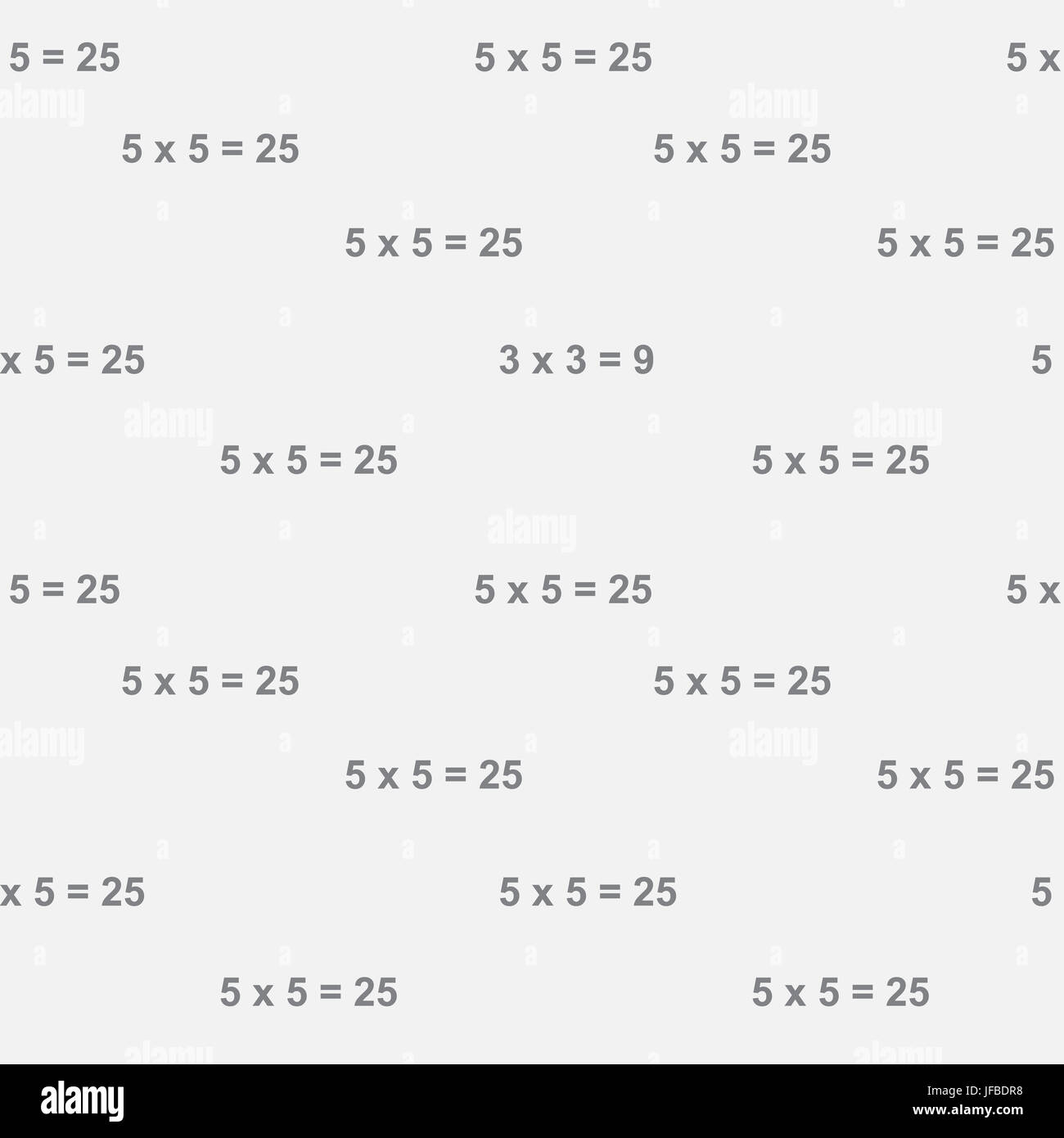 Multiplication table five hi-res stock photography and images - Alamy