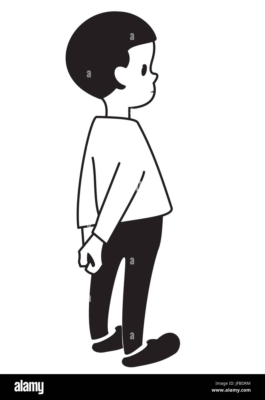 Cartoon shy man hi-res stock photography and images - Alamy