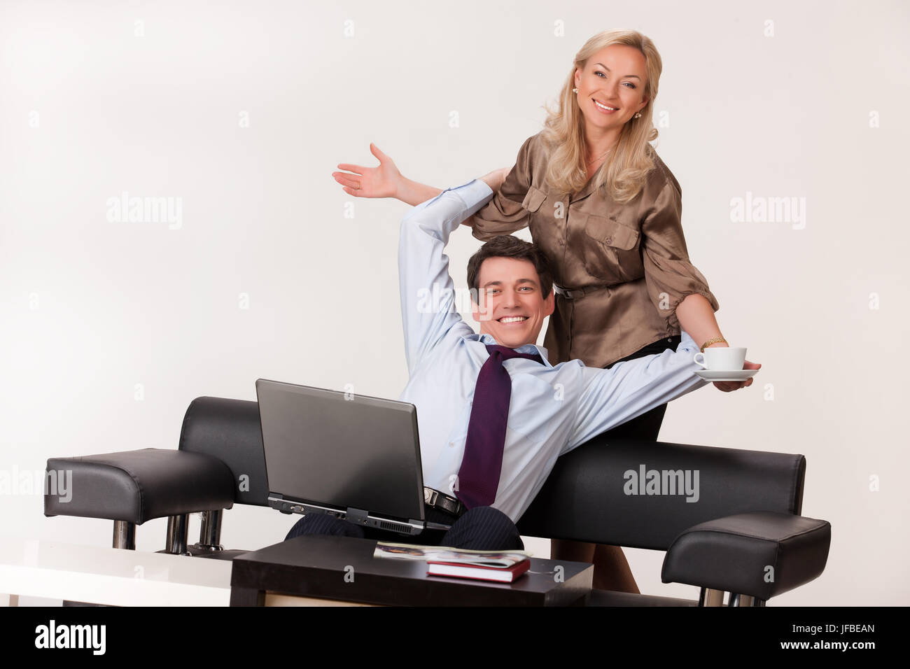 Man woman suit tie hi-res stock photography and images - Alamy