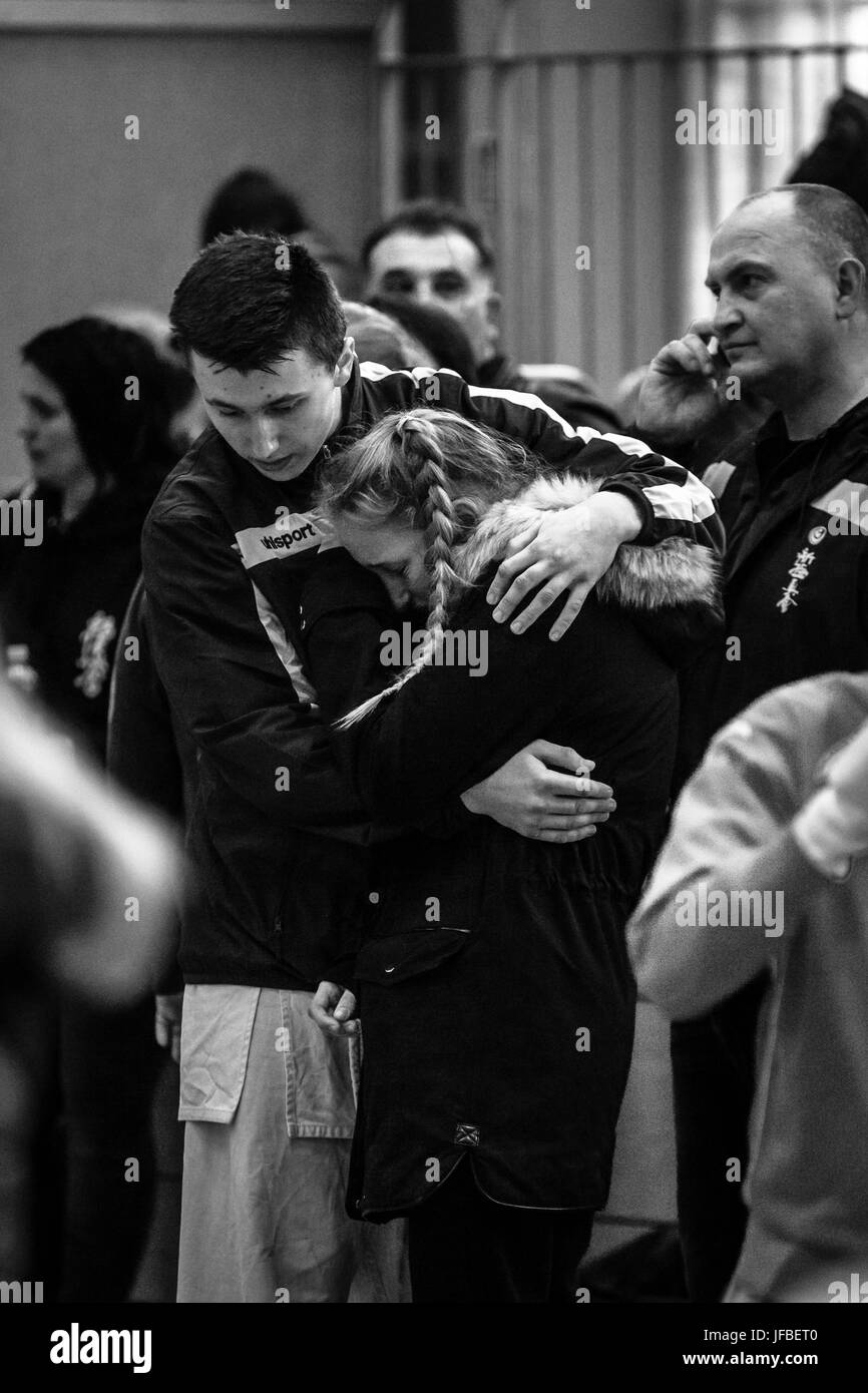 Children fighting Black and White Stock Photos & Images - Alamy