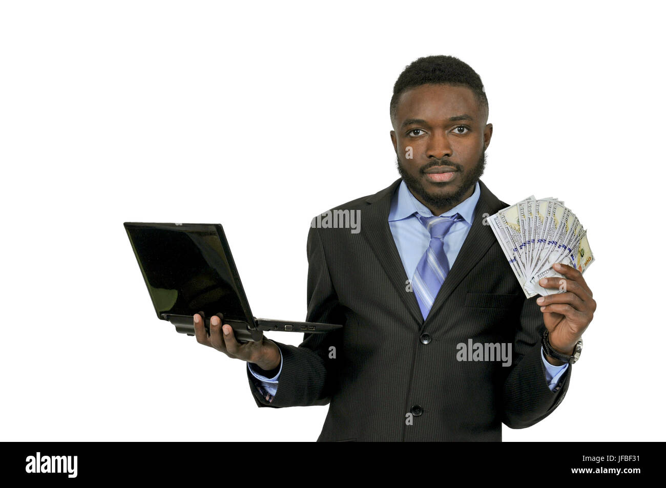 Rich man computer hi-res stock photography and images - Alamy