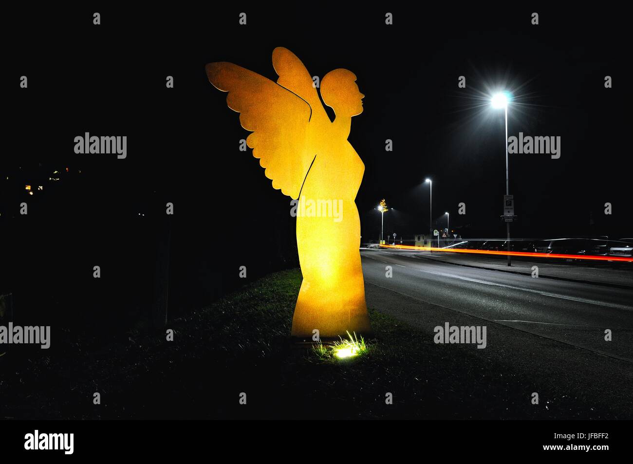 Past the angel Stock Photo - Alamy