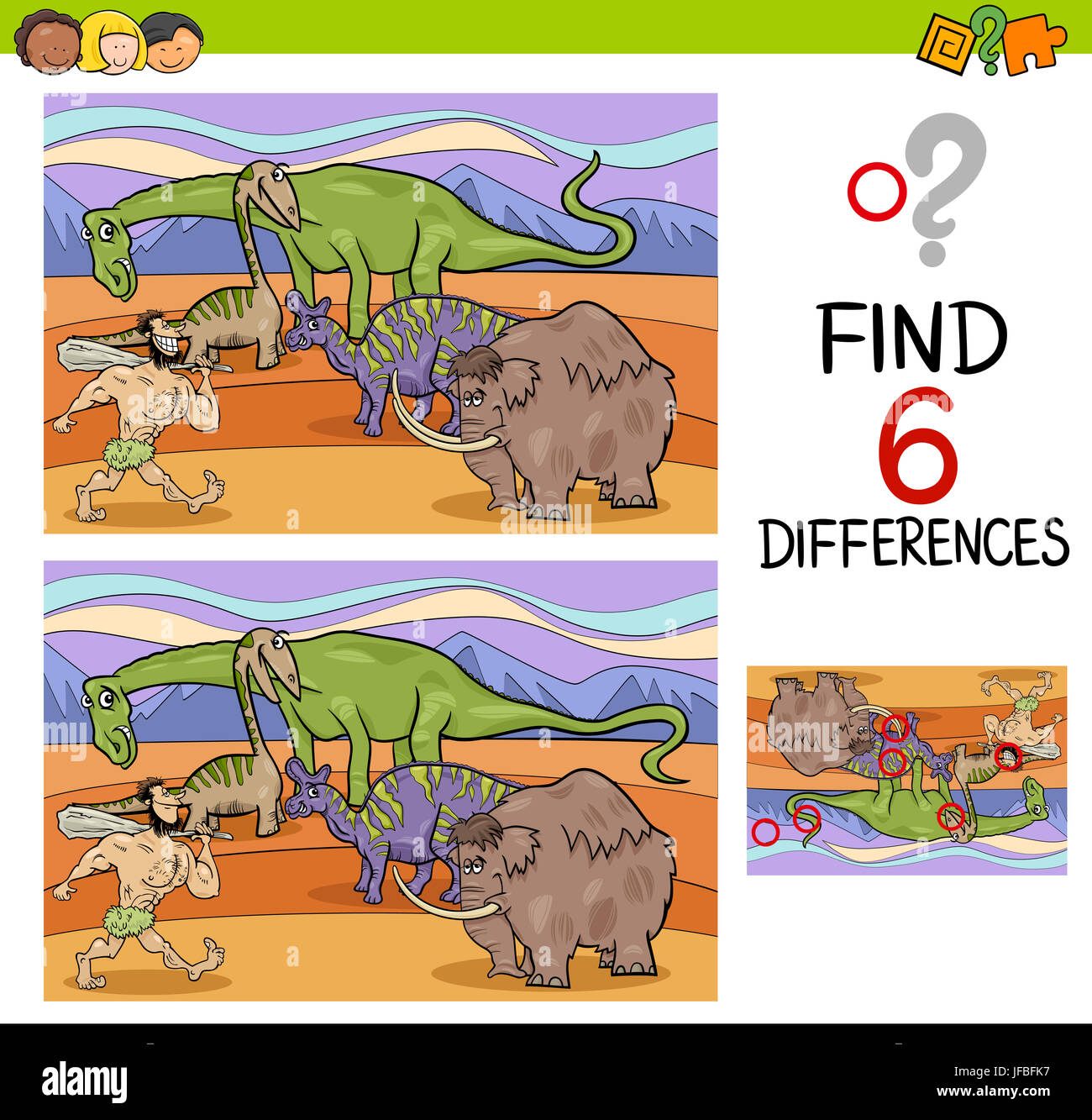 activity of differences for kids Stock Photo - Alamy