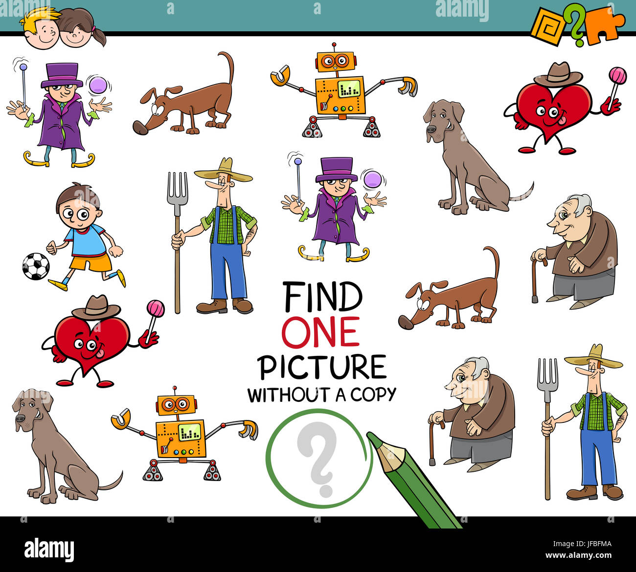 find picture activity for kids Stock Photo - Alamy