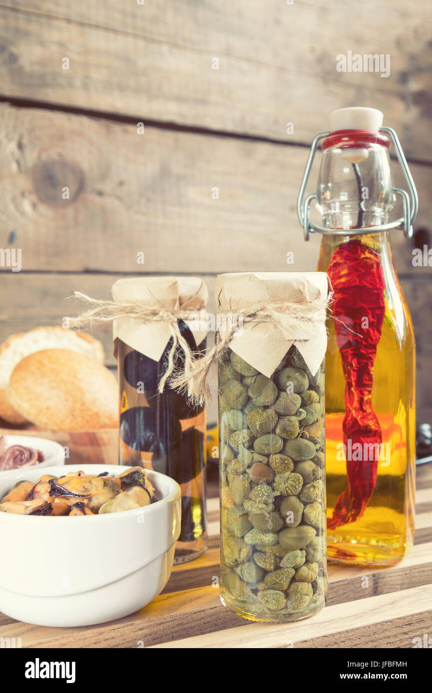 Capers bottle hi-res stock photography and images - Alamy