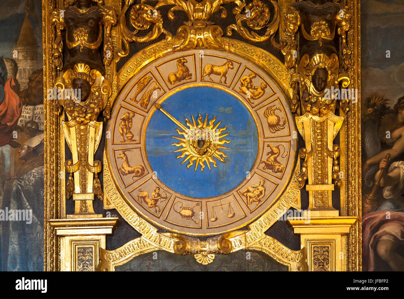Astronomical Clock detail Stock Photo - Alamy