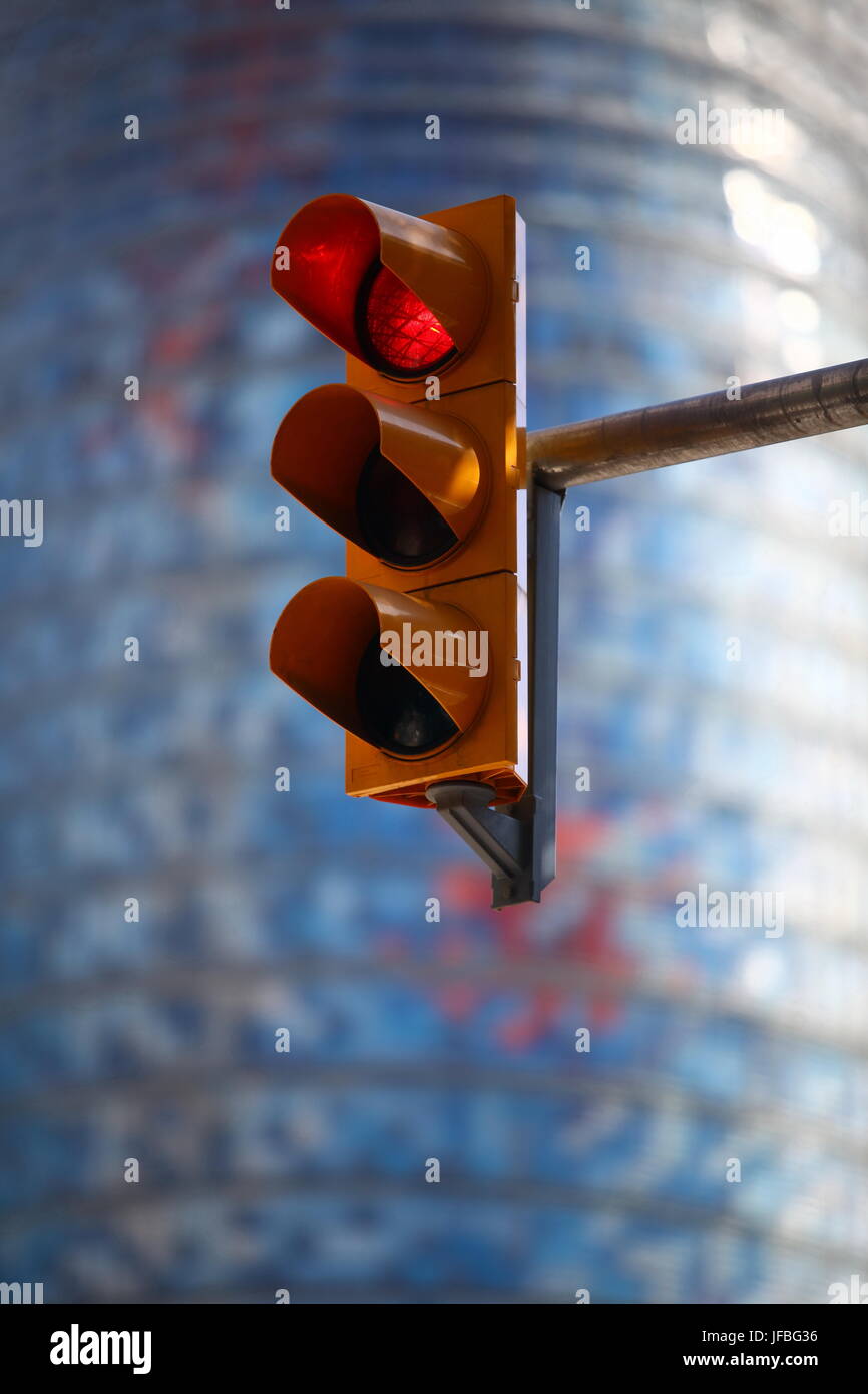 red traffic light Stock Photo - Alamy