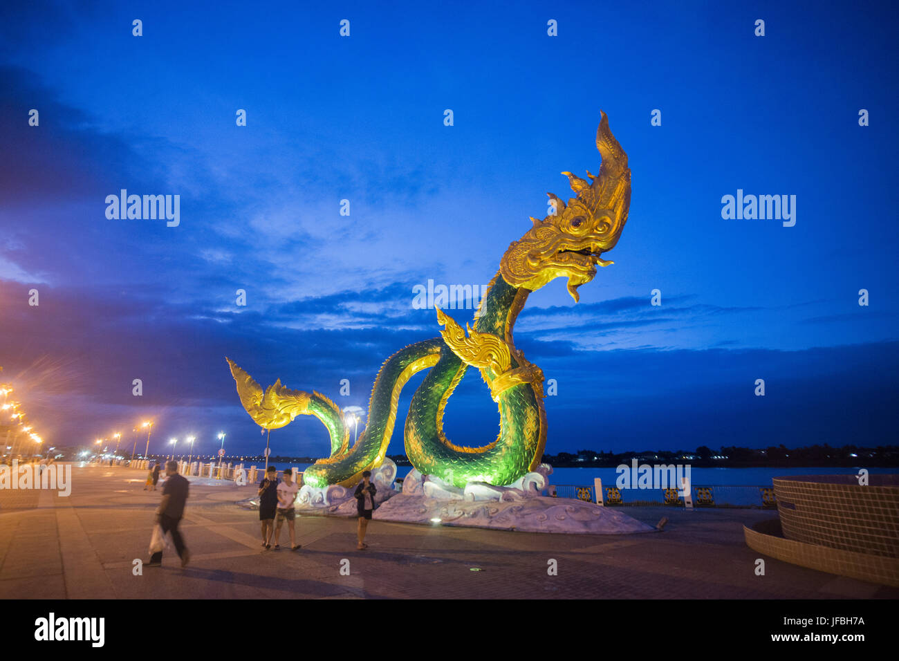 THAILAND ISAN NONG KHAI MEKONG PHAYANAK Stock Photo - Alamy