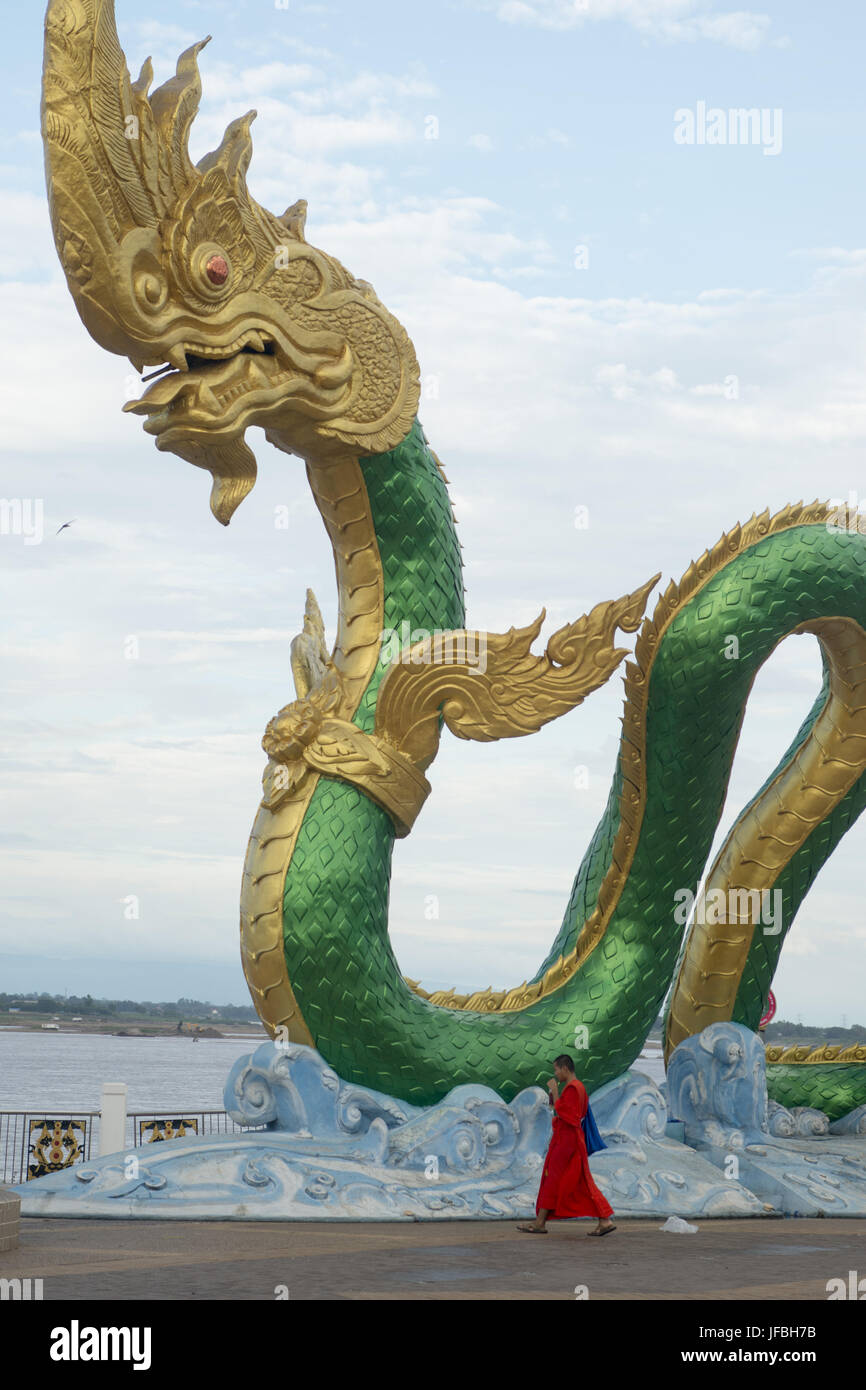 THAILAND ISAN NONG KHAI MEKONG PHAYANAK Stock Photo - Alamy