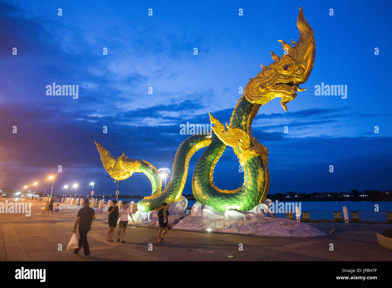 THAILAND ISAN NONG KHAI MEKONG PHAYANAK Stock Photo - Alamy