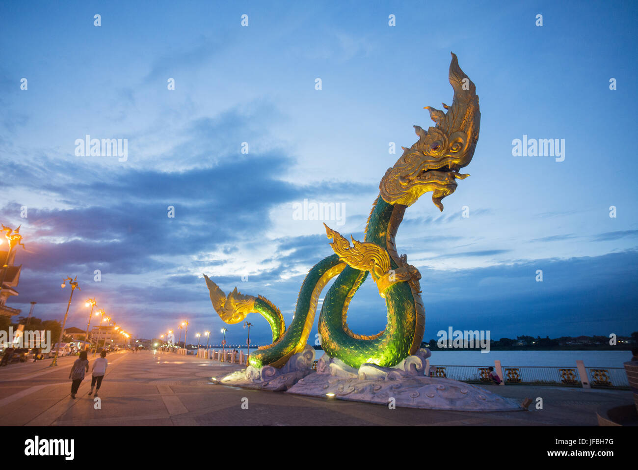 THAILAND ISAN NONG KHAI MEKONG PHAYANAK Stock Photo - Alamy