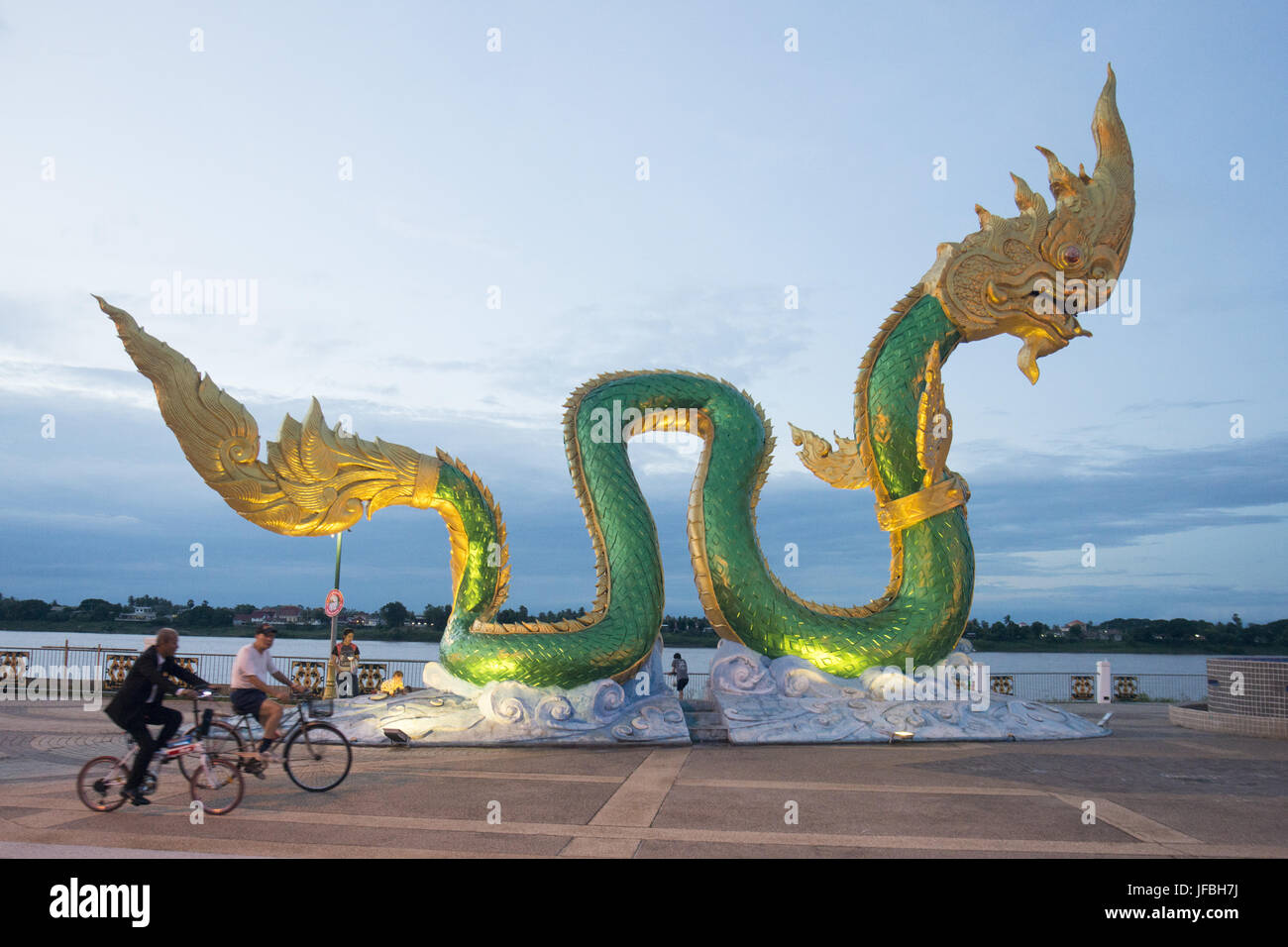 THAILAND ISAN NONG KHAI MEKONG PHAYANAK Stock Photo - Alamy