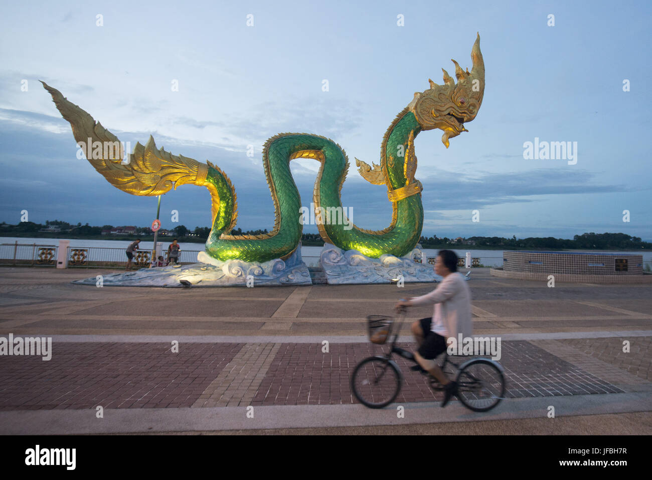 THAILAND ISAN NONG KHAI MEKONG PHAYANAK Stock Photo - Alamy