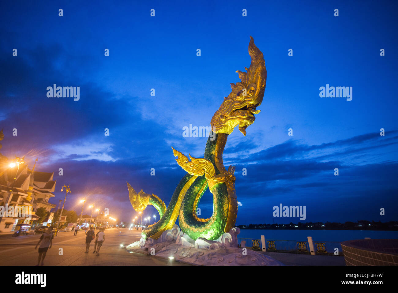 THAILAND ISAN NONG KHAI MEKONG PHAYANAK Stock Photo - Alamy