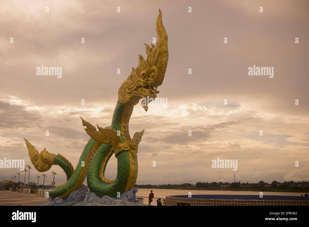 THAILAND ISAN NONG KHAI MEKONG PHAYANAK Stock Photo - Alamy