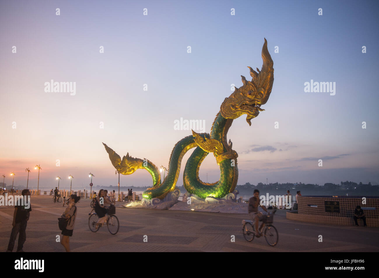 THAILAND ISAN NONG KHAI MEKONG PHAYANAK Stock Photo - Alamy
