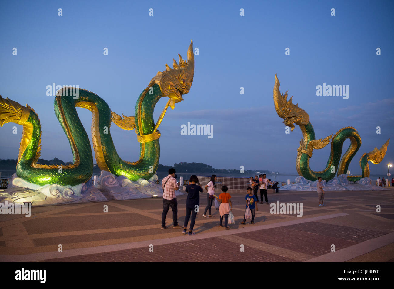 THAILAND ISAN NONG KHAI MEKONG PHAYANAK Stock Photo - Alamy