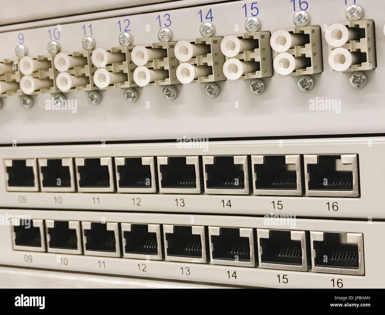 Network cable on a network HUB Stock Photo - Alamy