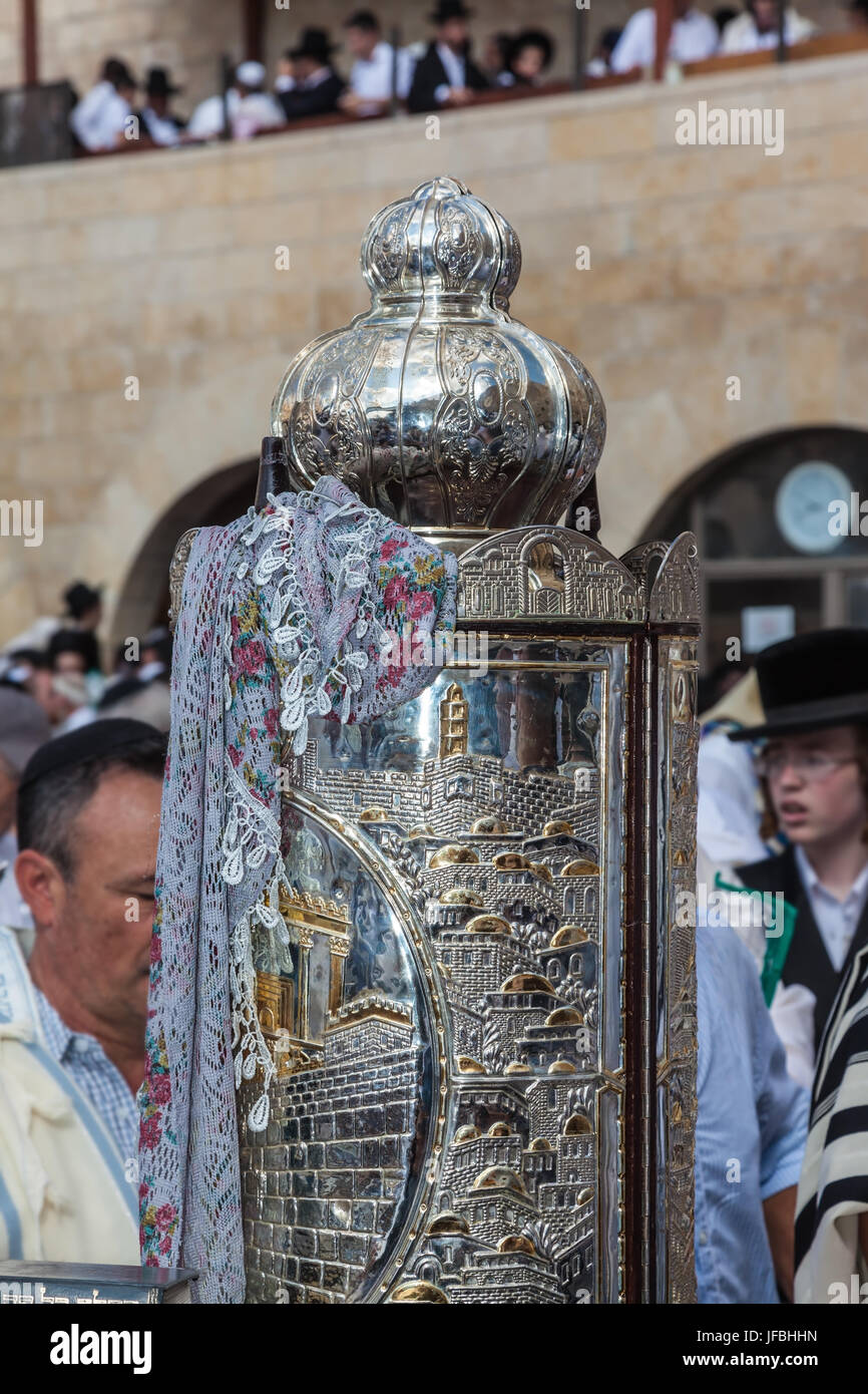 The Torah Roll in magnificent case Stock Photo - Alamy