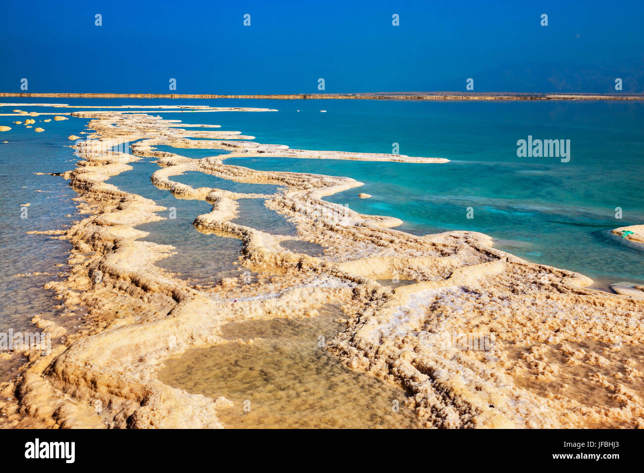 The salt on a water surface Stock Photo - Alamy