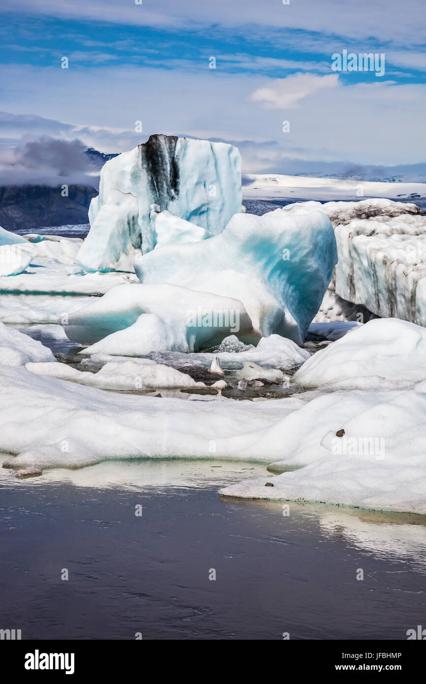 Floating ice and clouds Stock Photo - Alamy