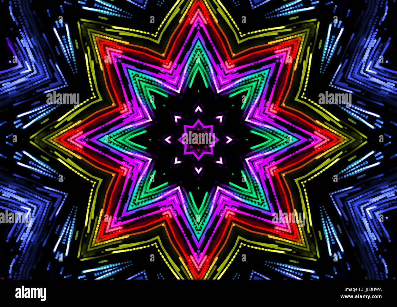 Abstract color pattern on black Stock Photo - Alamy