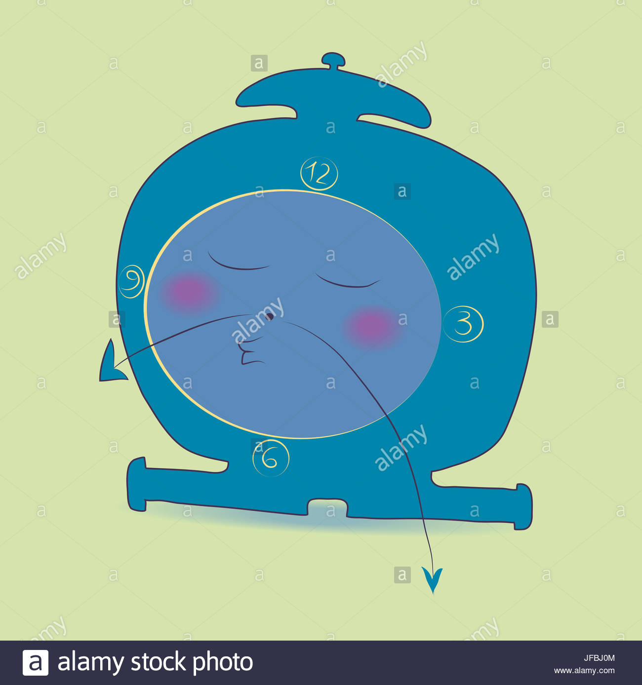 Alarm Clock Cartoon Illustration Stock Photos & Alarm Clock Cartoon ...