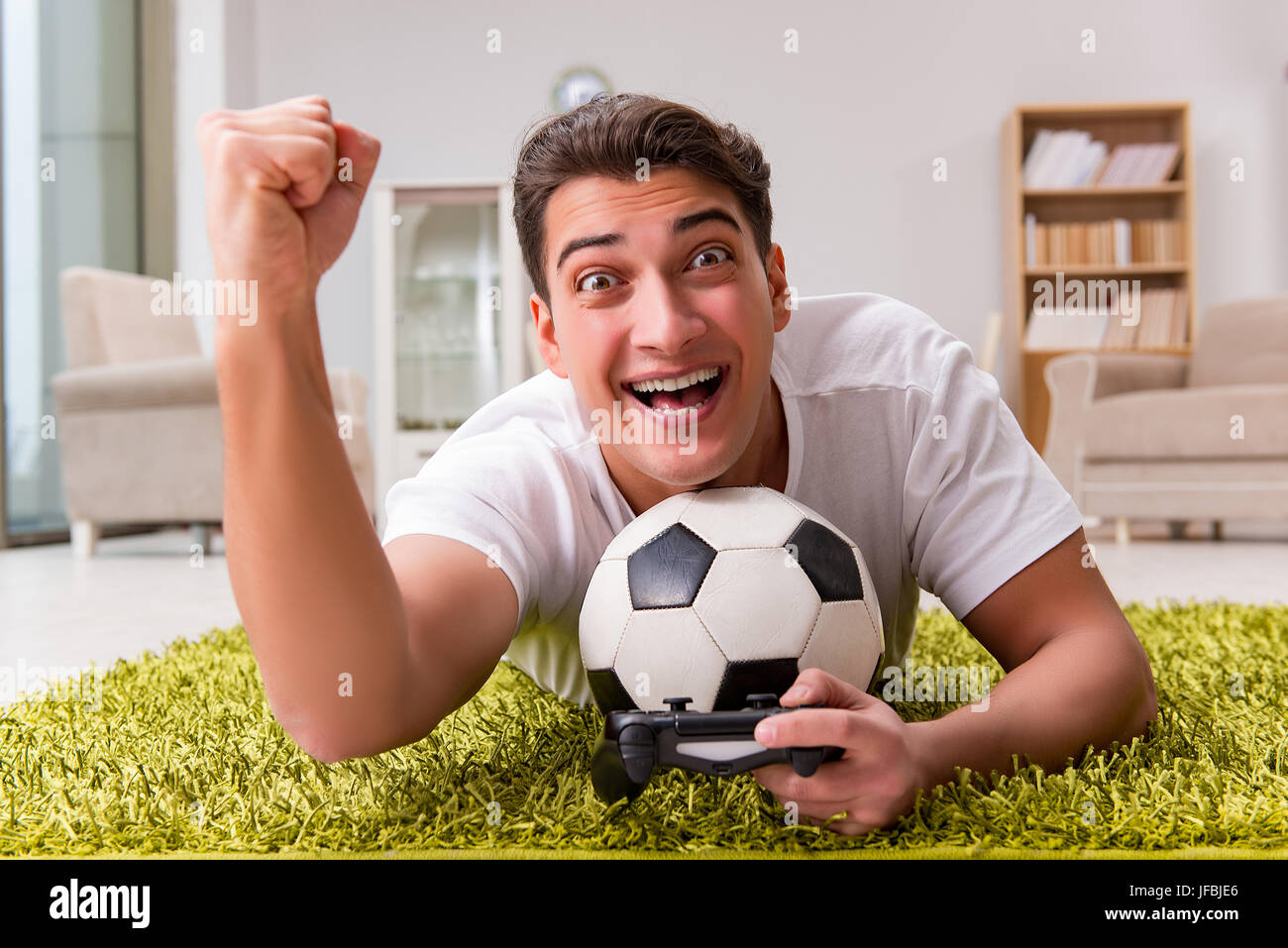 Man addicted to computer games Stock Photo - Alamy