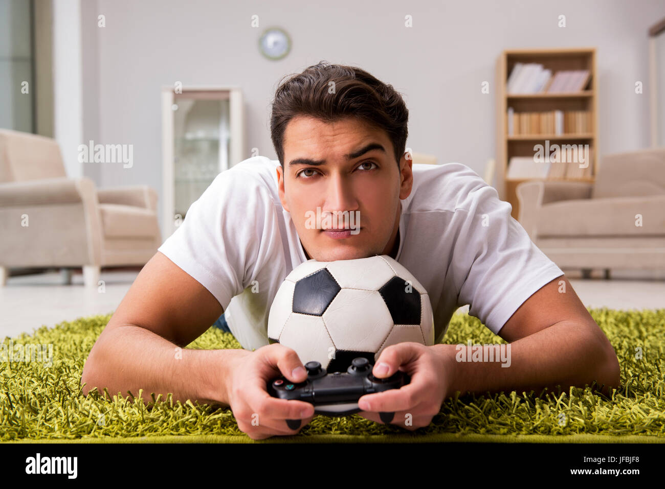 Man addicted to computer games Stock Photo - Alamy