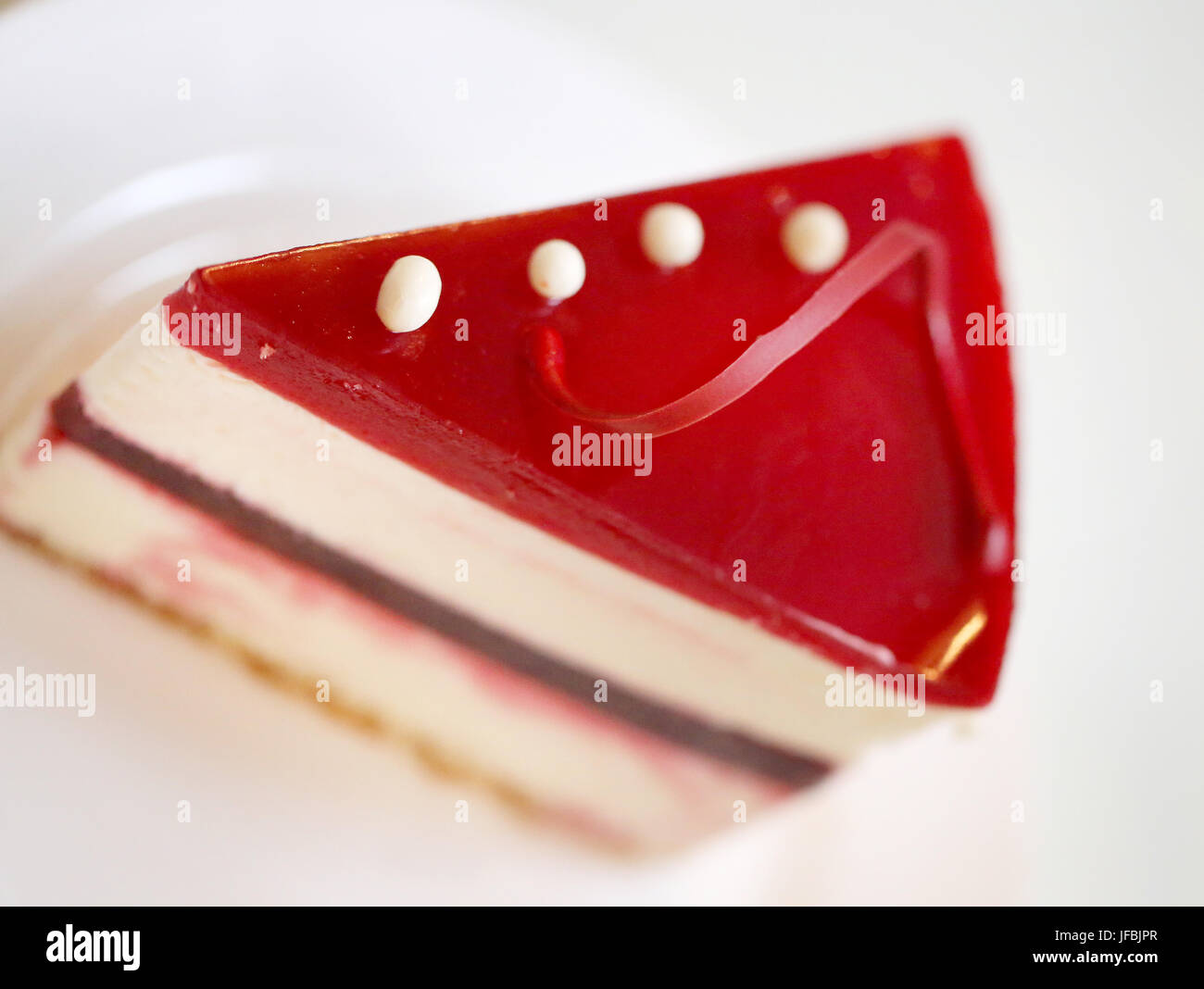 Photo of a delicious cheesecake in a cafe Stock Photo - Alamy