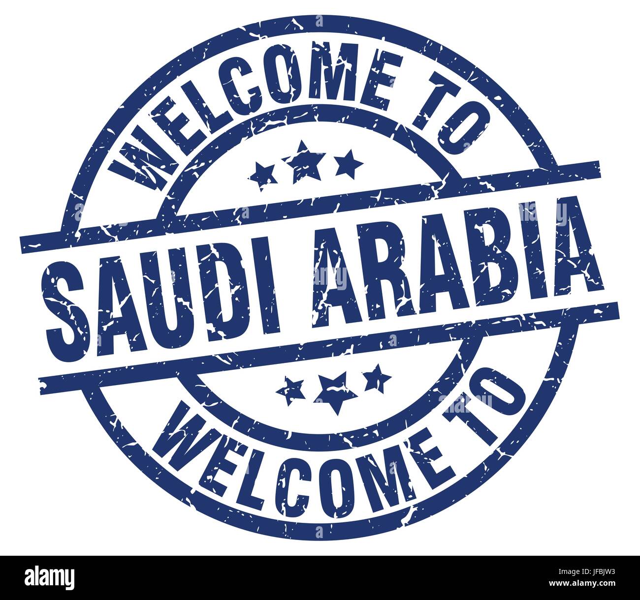 welcome to Saudi Arabia blue stamp Stock Vector Image & Art - Alamy